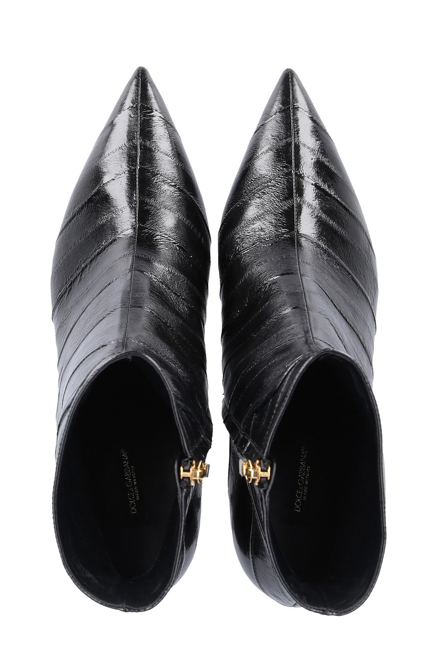 Dolce & Gabbana Ankle Boots Dg Eel Leather Logo Black Fiesta | SALE € ...