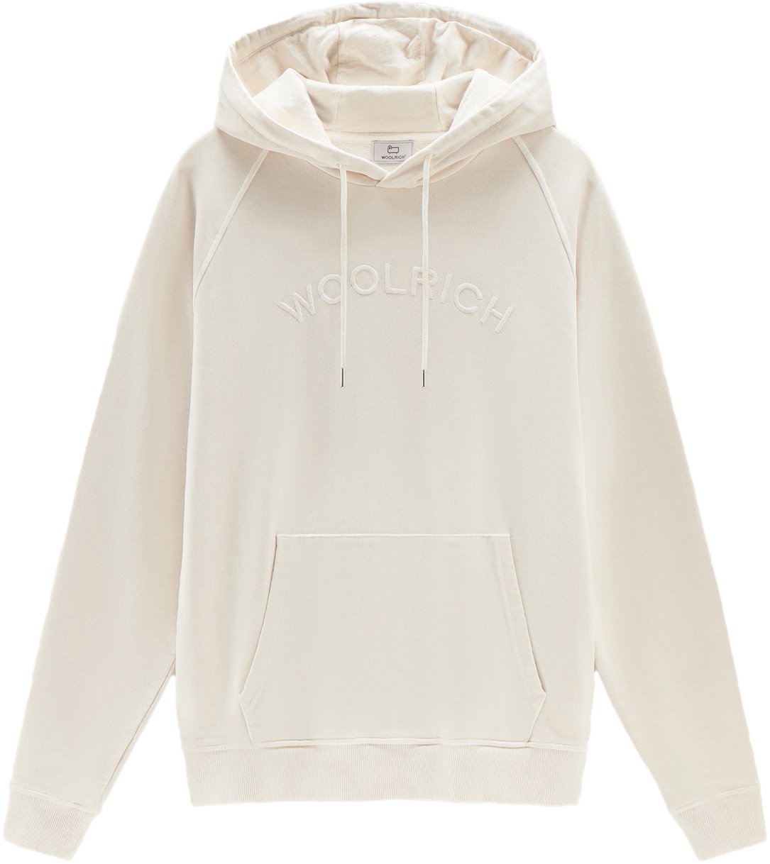 Woolrich Varsity Hoodie Milky Cream | Vanaf € 189,99