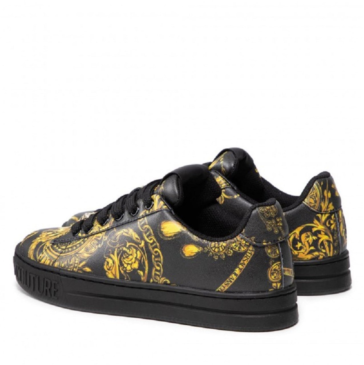 Versace Jeans Couture Versace Jeans Couture Printed Leather Sneakers ...