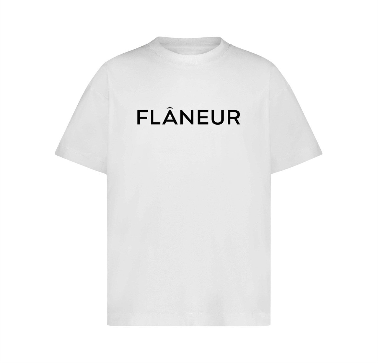 FLÂNEUR Printed Logo T-Shirt | White | Vanaf € 120,-