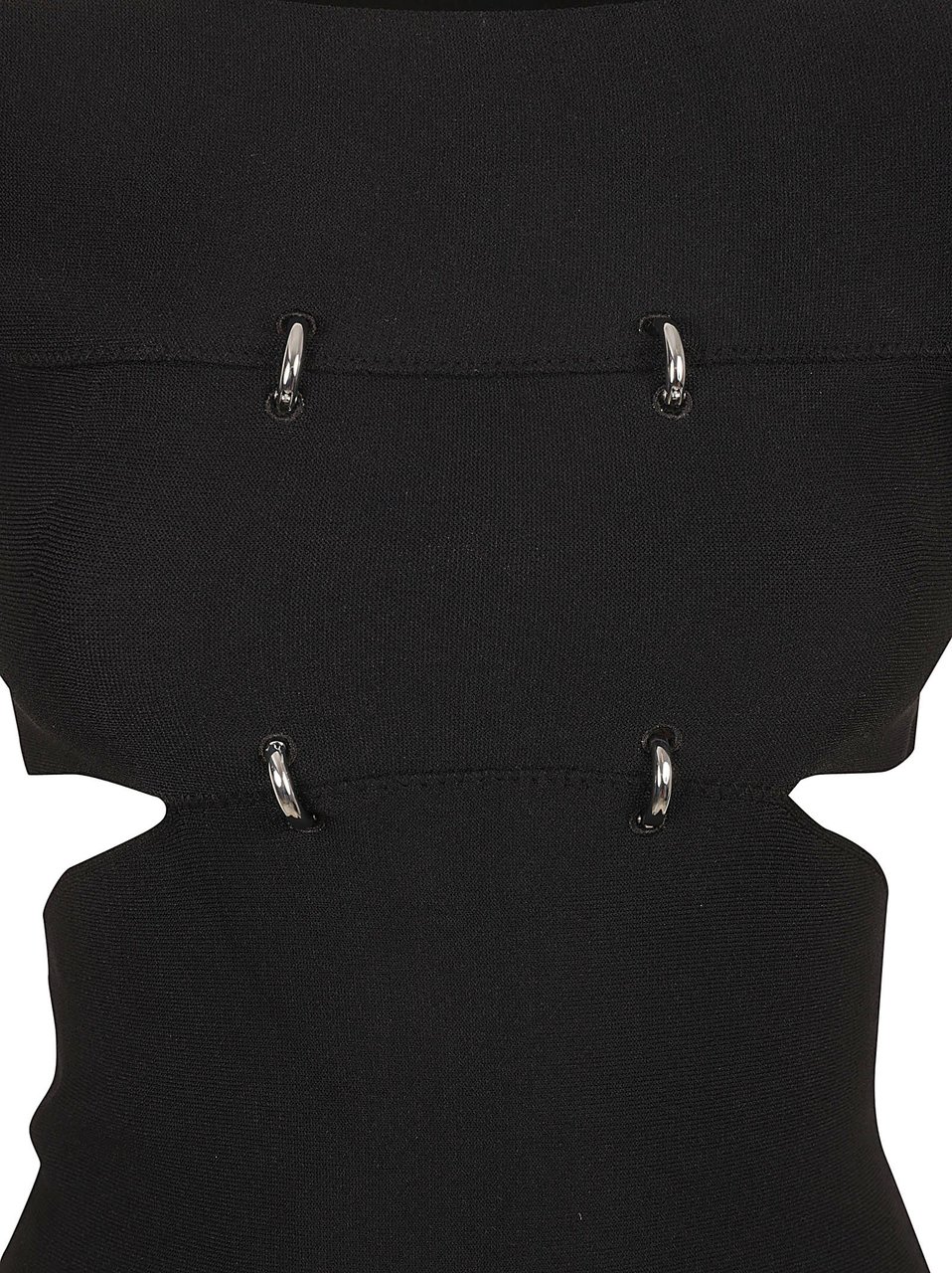 Alexander McQueen Fitted Bodice Black Dress with Flowing Skirt ...