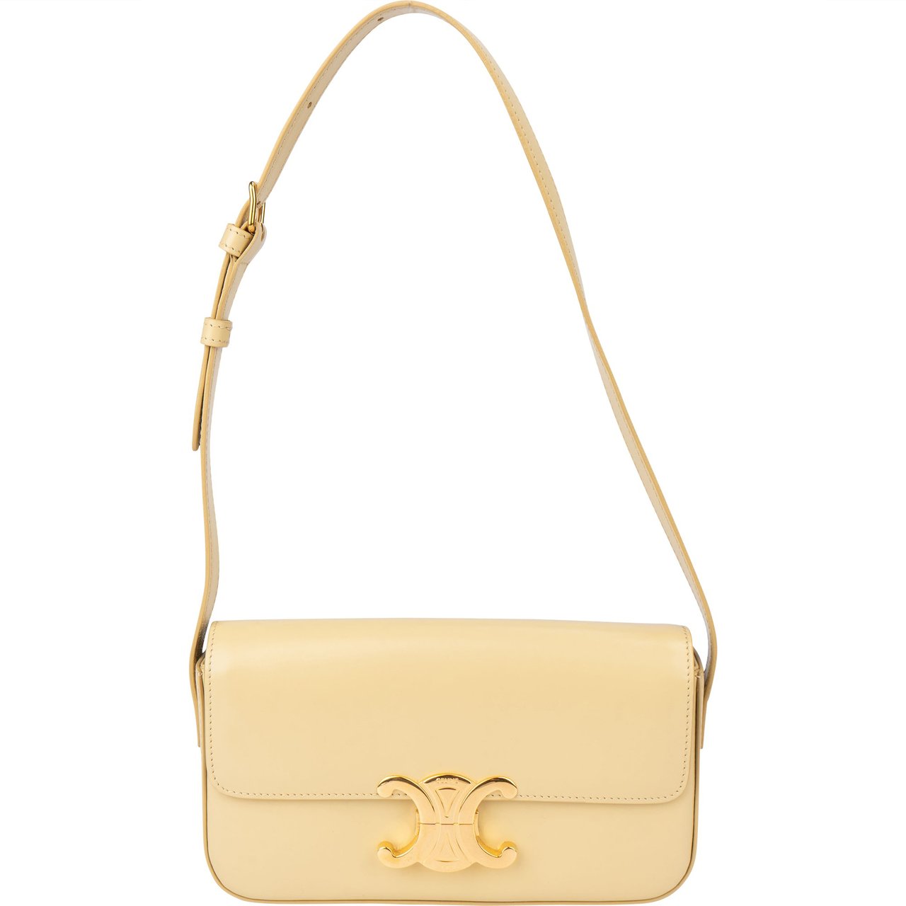 Celine Celine Beige Leather Triomphe Shoulder Bag | Vanaf € 1497,-