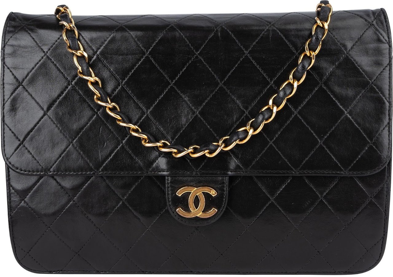 Chanel Chanel Quilted Lambskin 24K Gold Single Flap Shoulder Bag ...