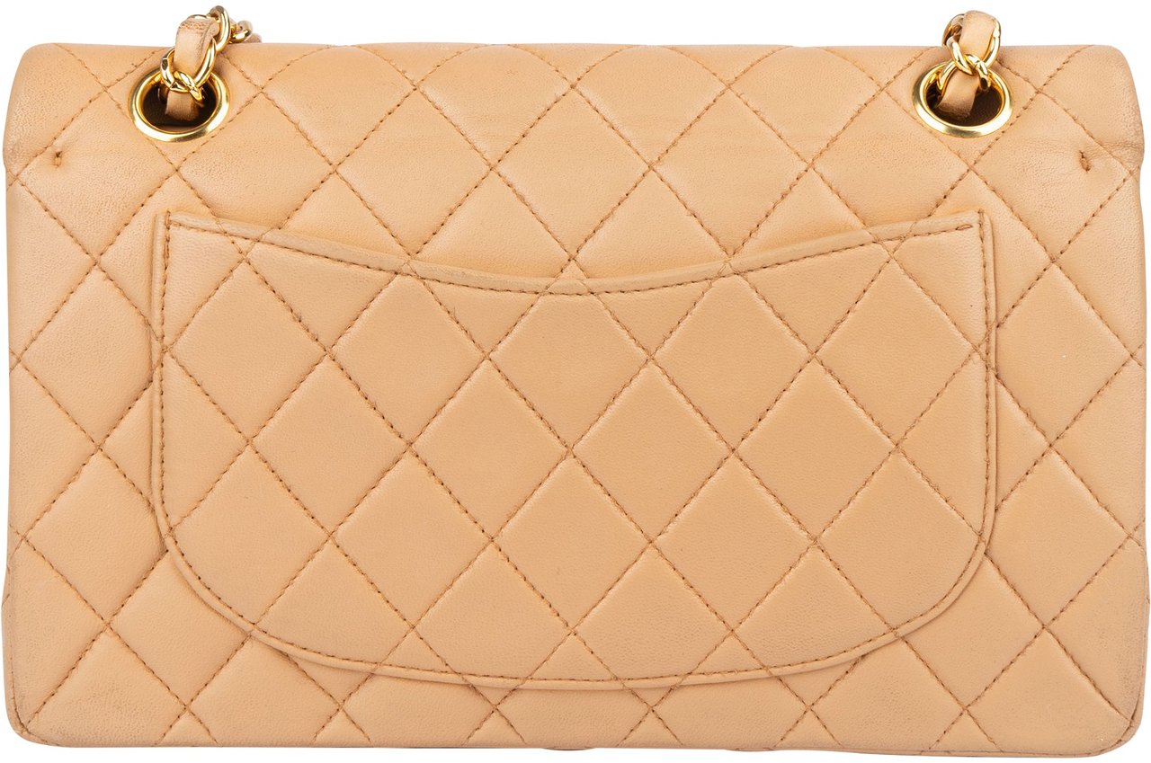 Chanel Chanel Quilted Lambskin 24K Gold Small Double Flap Crossbody Bag ...