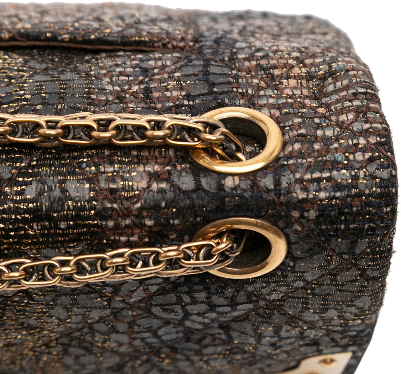 Chanel Paris Shanghai 2.55 Icons Lacquered Tweed Double Flap 225 ...