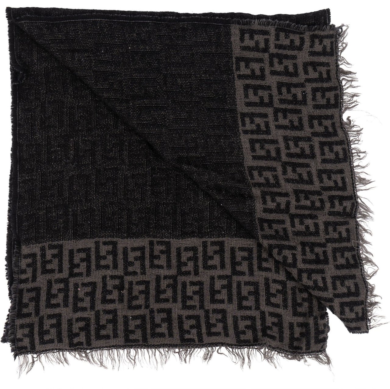 Fendi Fendi Monogram FF Logo Lanan Wool Schal Scarf | WINTER SALE € 170 ...