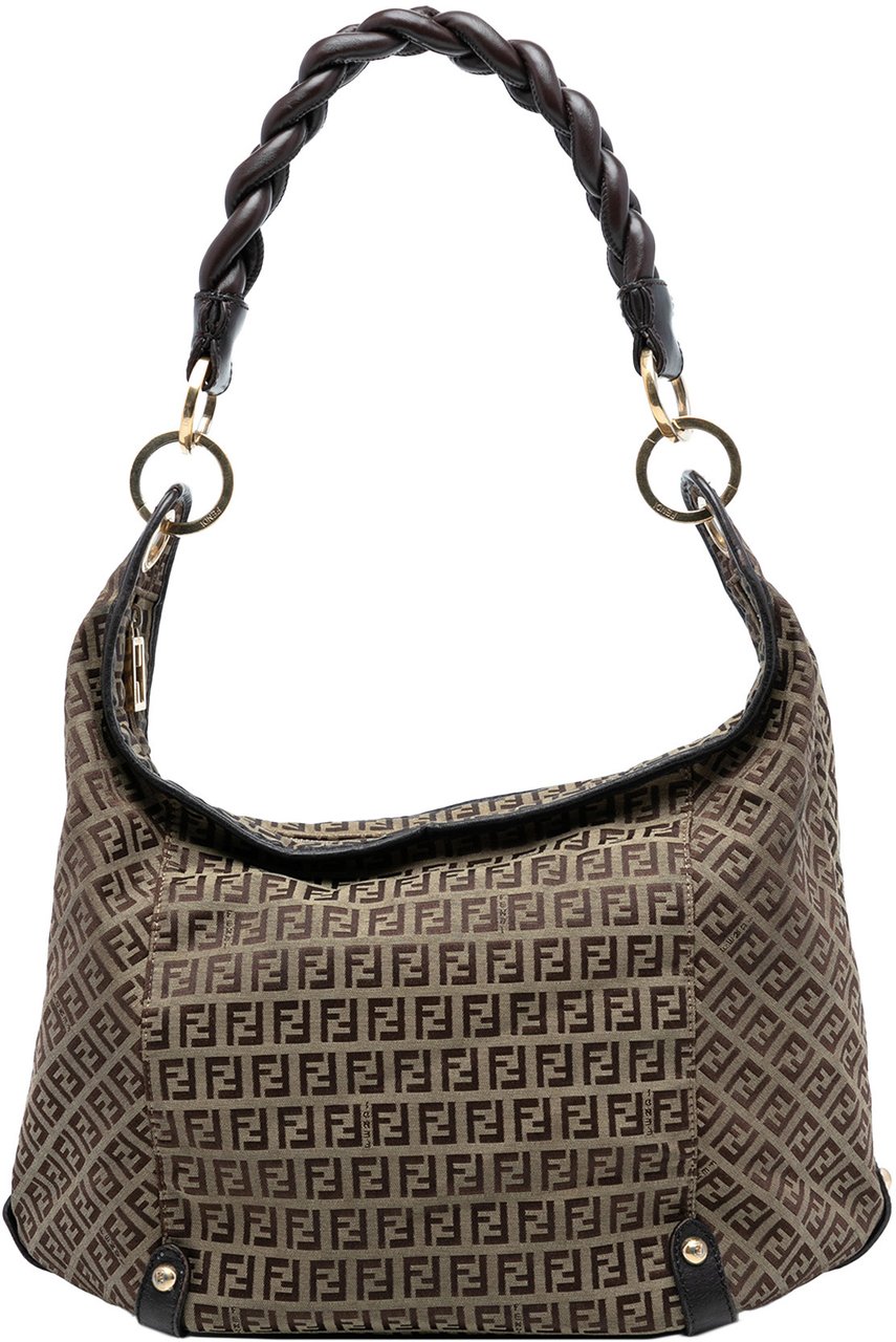 Fendi Zucchino Canvas Braided Hobo | Vanaf € 823,-