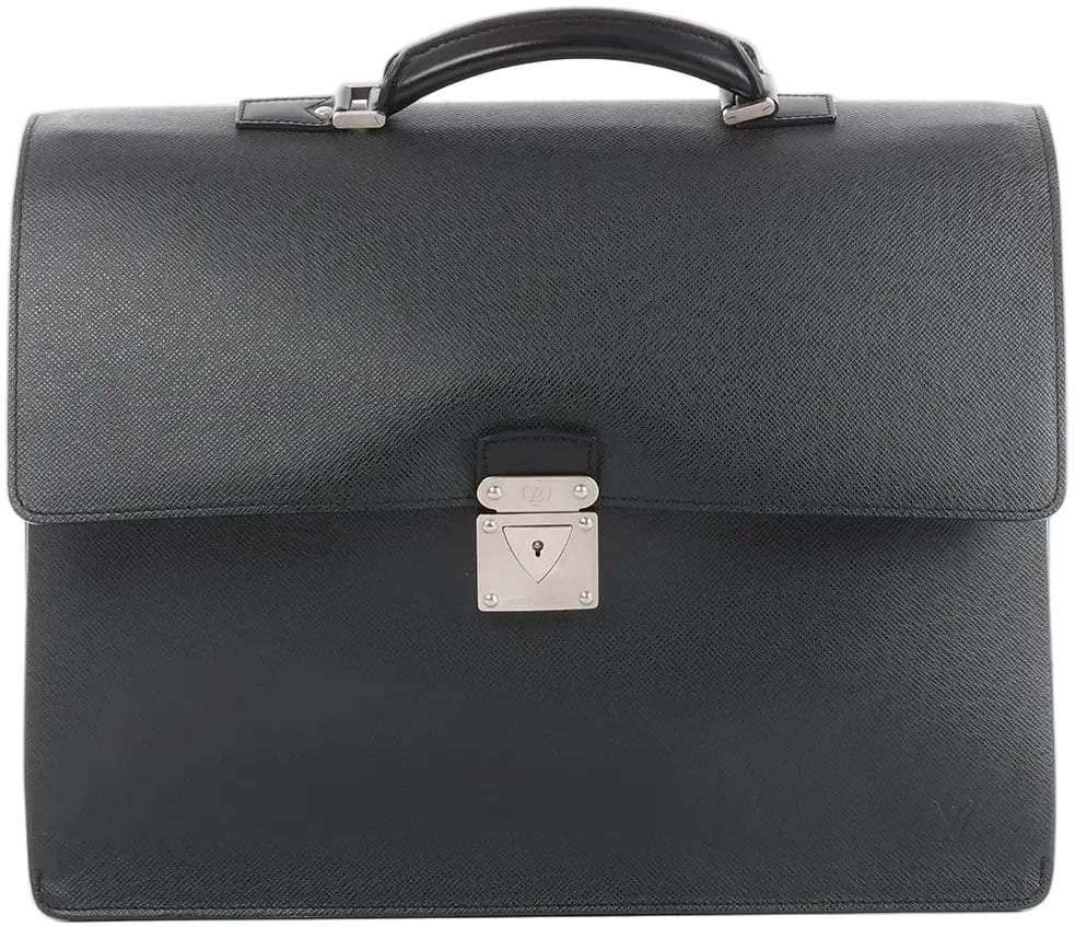 Louis Vuitton Louis Vuitton Robusto Taige Leather Briefcase in Black ...