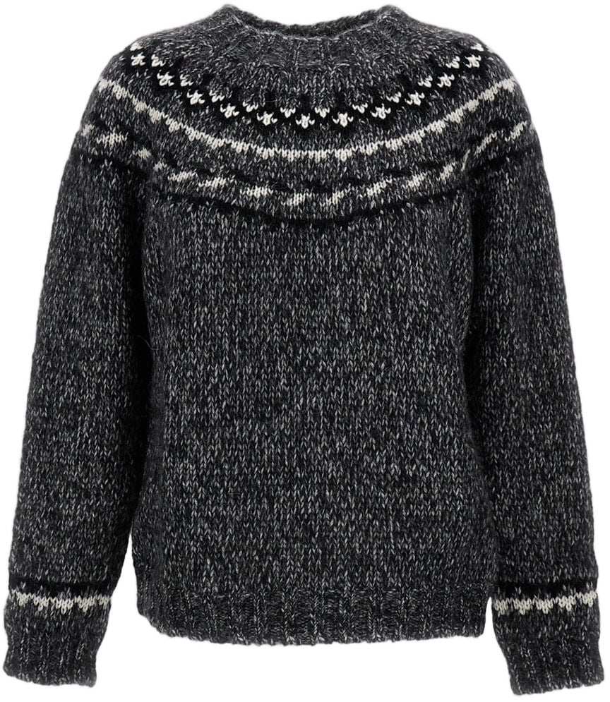 P.A.R.O.S.H. Classic Knit Sweater With Round Neckline | VACATION SALE € ...