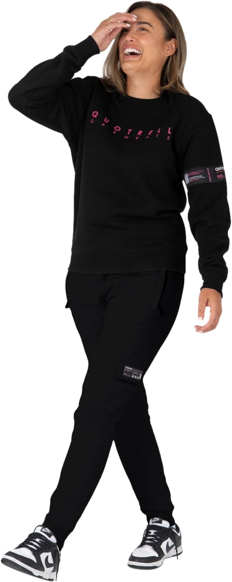Quotrell Aruba Crewneck W | Black / Fuchsia | Vanaf € 89,90