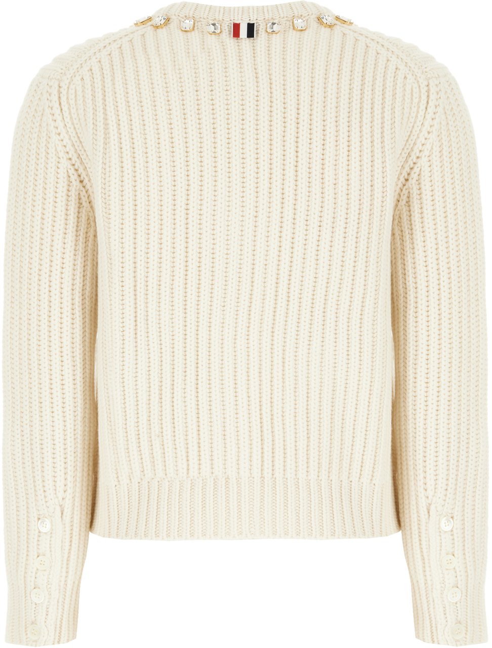 Thom Browne Thom Browne Ivory cashmere cardigan | WINTER SALE € 2438 ...